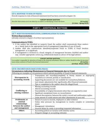 FRAUD - AUDITING STUDY NOTES | PDF
