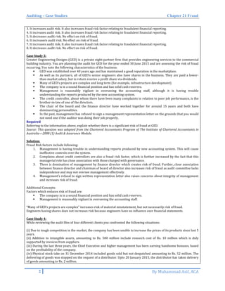 FRAUD - AUDITING STUDY NOTES | PDF