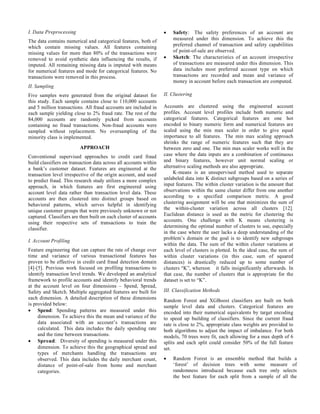 Improving Credit Card Fraud Detection: Using Machine Learning to Profile and Predict Behavior | PDF