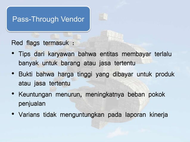 Red Flags (FRAUD AUDITING) | PPTX