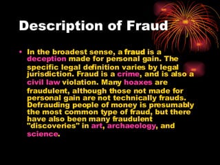 Fraud | PPT