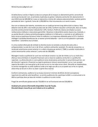 Frauda exemplu | PDF