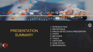 Fraud analytics | PPTX