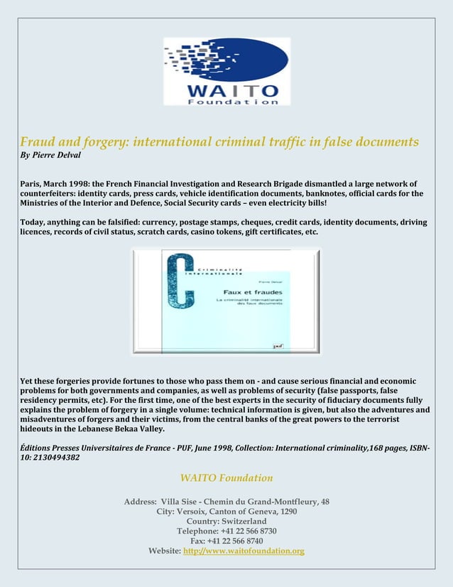 Fraud and forgery - Fraud investigation | PDF