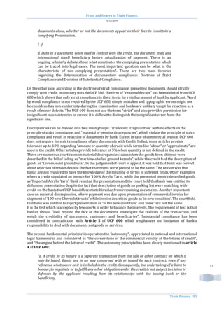 Fraud and forgery in trade finance | PDF