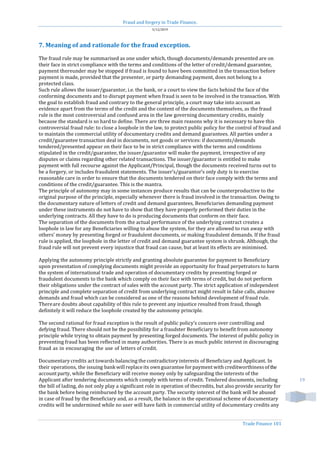 Fraud and forgery in trade finance | PDF