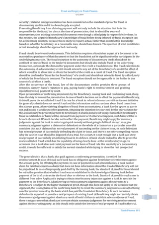 Fraud and forgery in trade finance | PDF