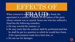 Fraud and misrepresentation vitiating free consent.pptx