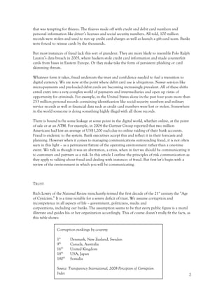 Fraud and risk communication | PDF