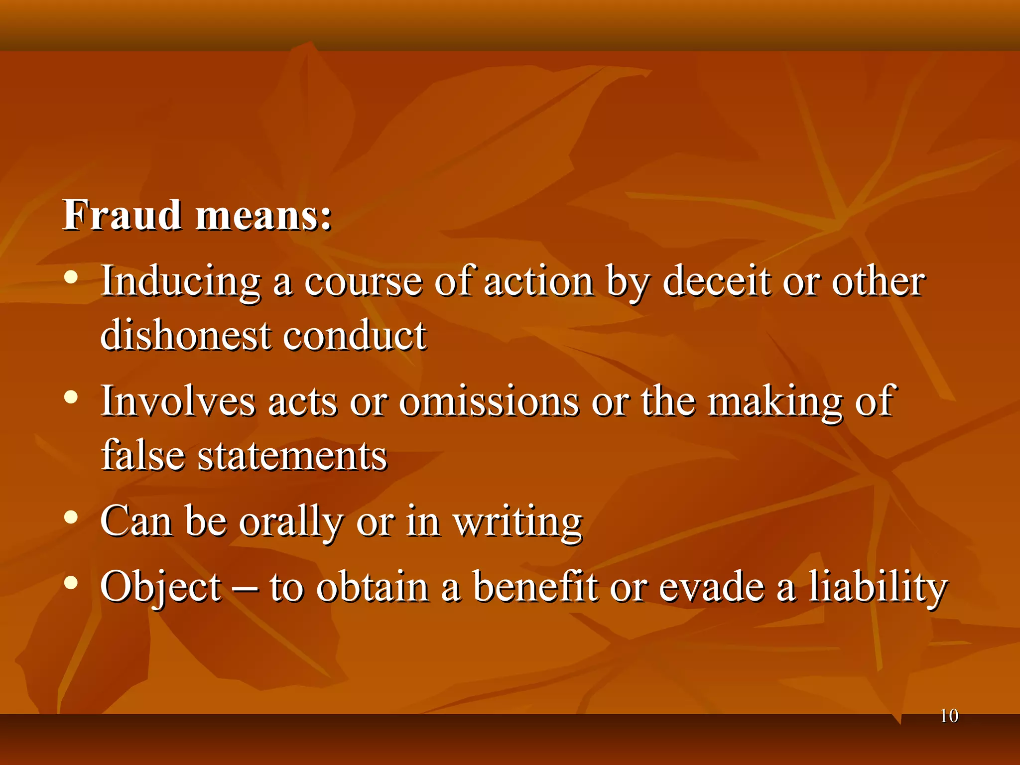 Fraud & corruption | PPT