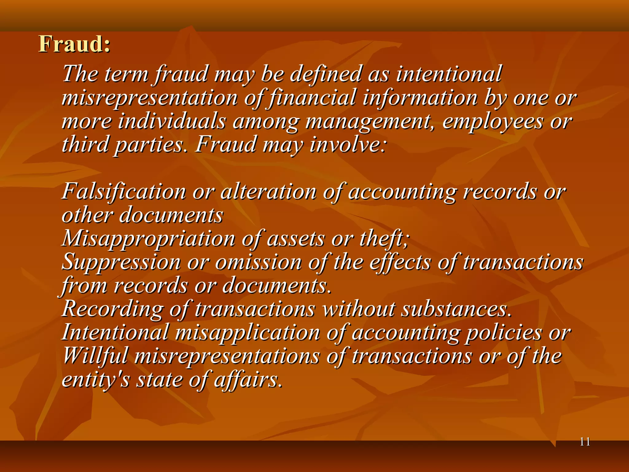 Fraud & corruption | PPT