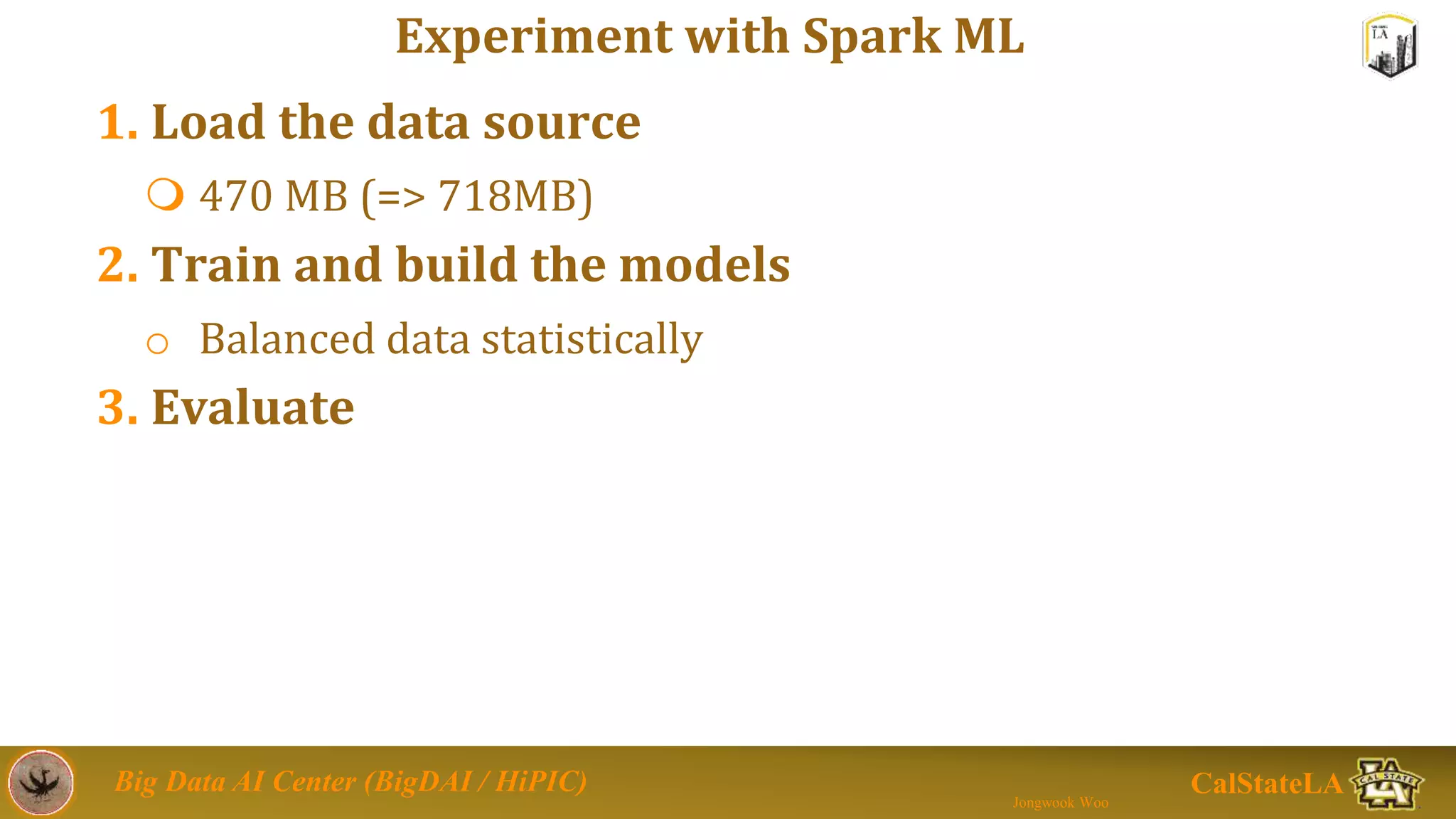 Predictive Analysis of Financial Fraud Detection using Azure and Spark ML | PPTX
