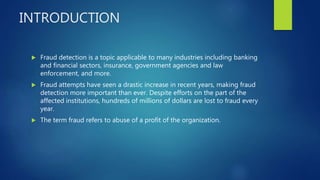 Fraud detection | PPT