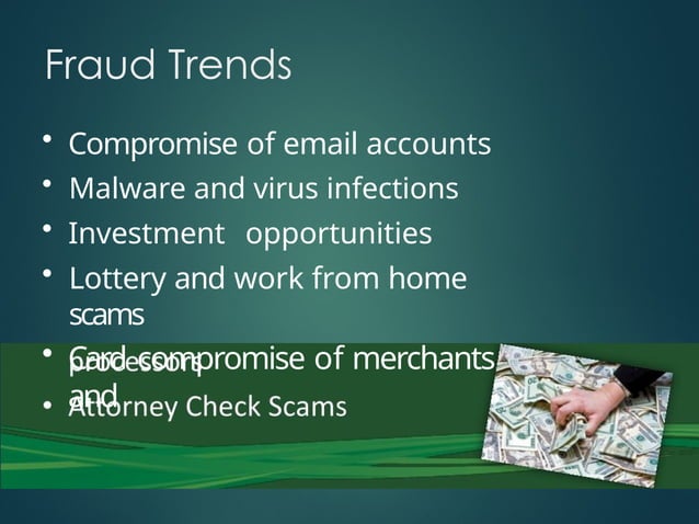 fraud detection and prevention in data analytics | PPTX