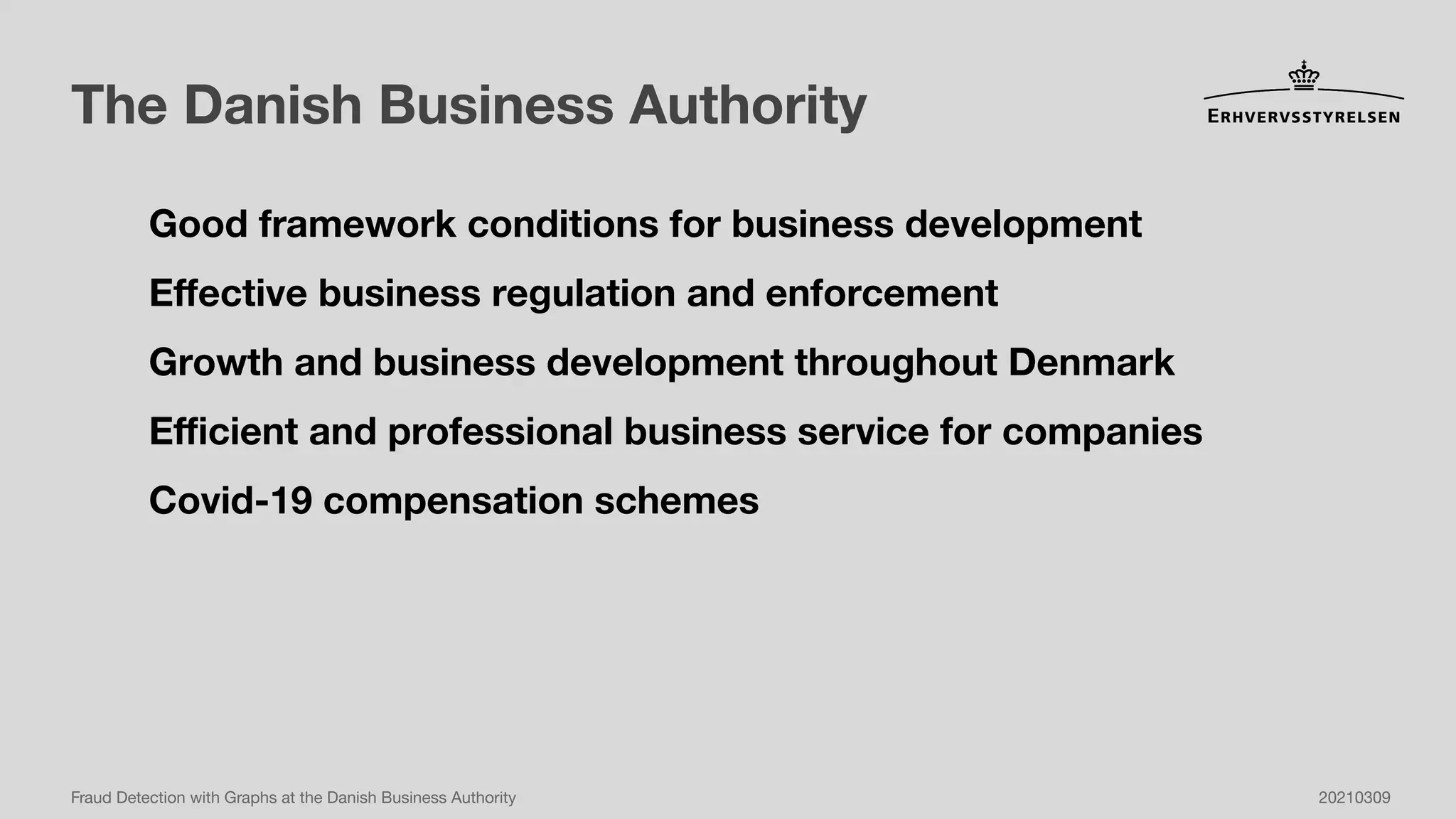 Fraud Detection with Graphs at the Danish Business Authority | PDF