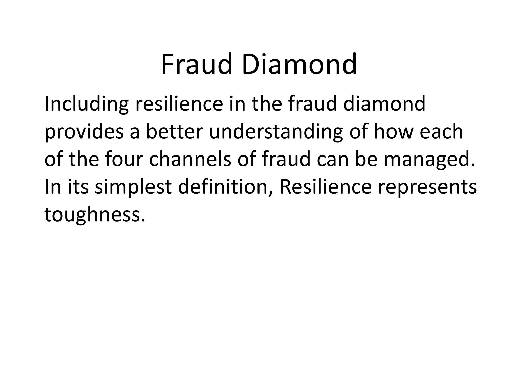 Fraud Diamond | PPTX