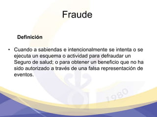 Prevencion de Fraude,abuso y desperdicio | PPTX