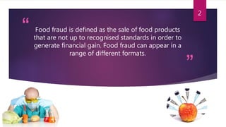 Fraud food | PPTX