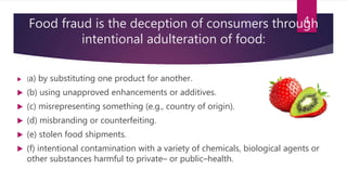 Fraud food | PPTX