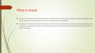Fraud in bank | PPTX