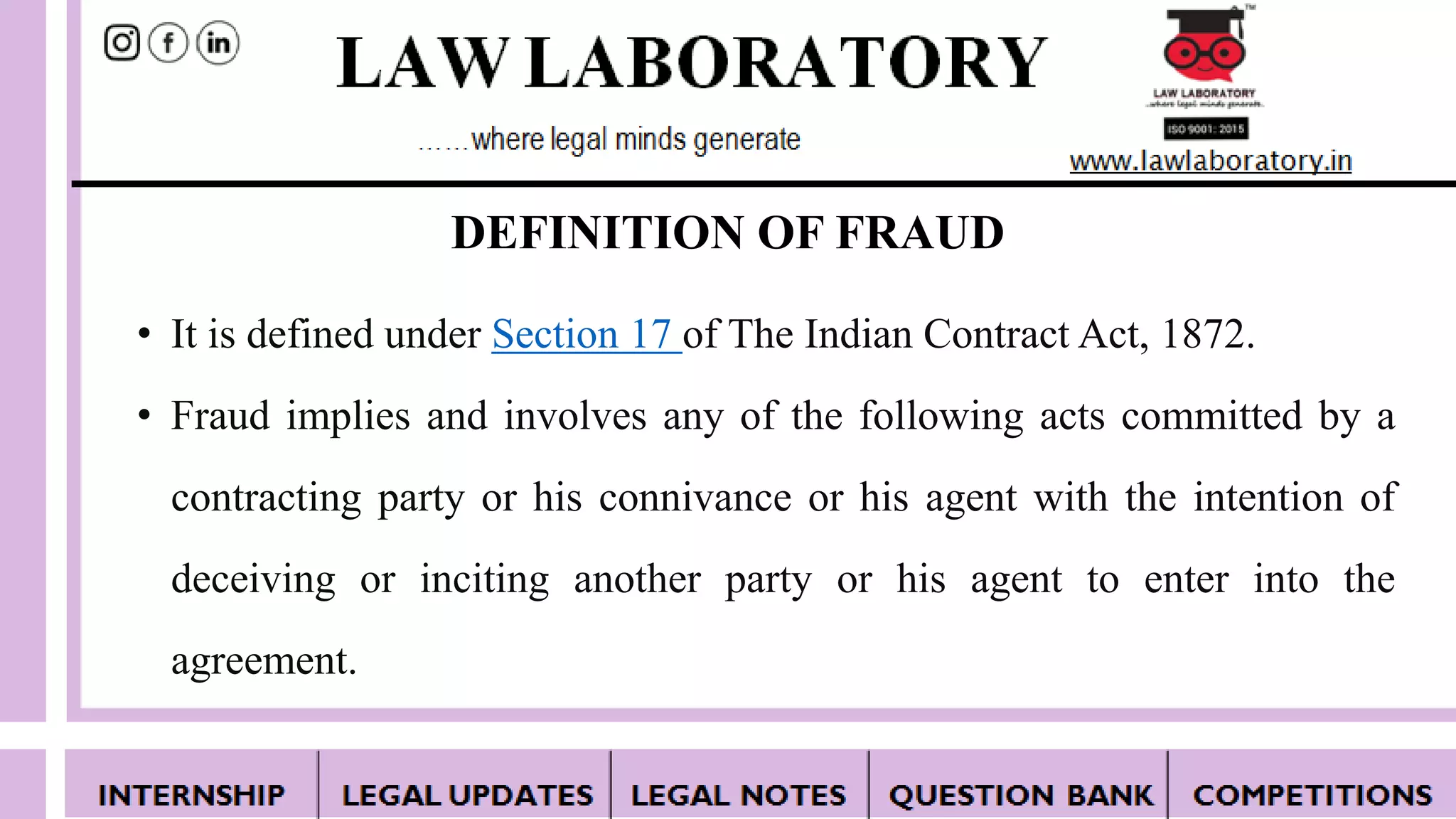 Fraud in Contract | PPTX