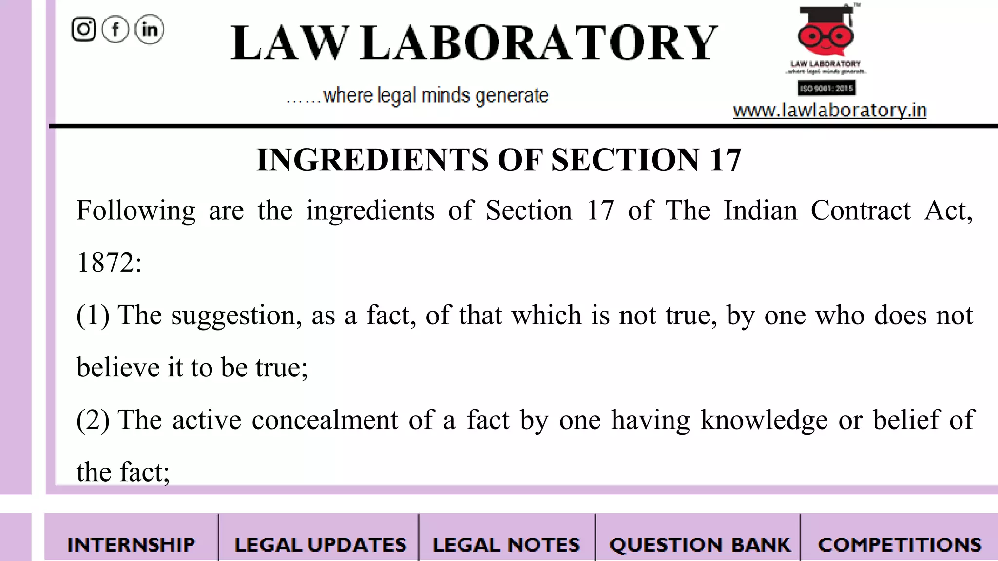 Fraud in Contract | PPTX
