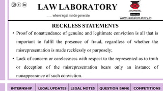 Fraud in Contract | PPTX