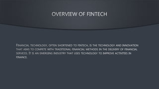 Fraud in fin tech | PPTX