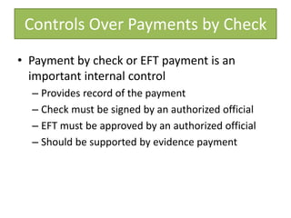 Fraud, internal control & cash | PPTX