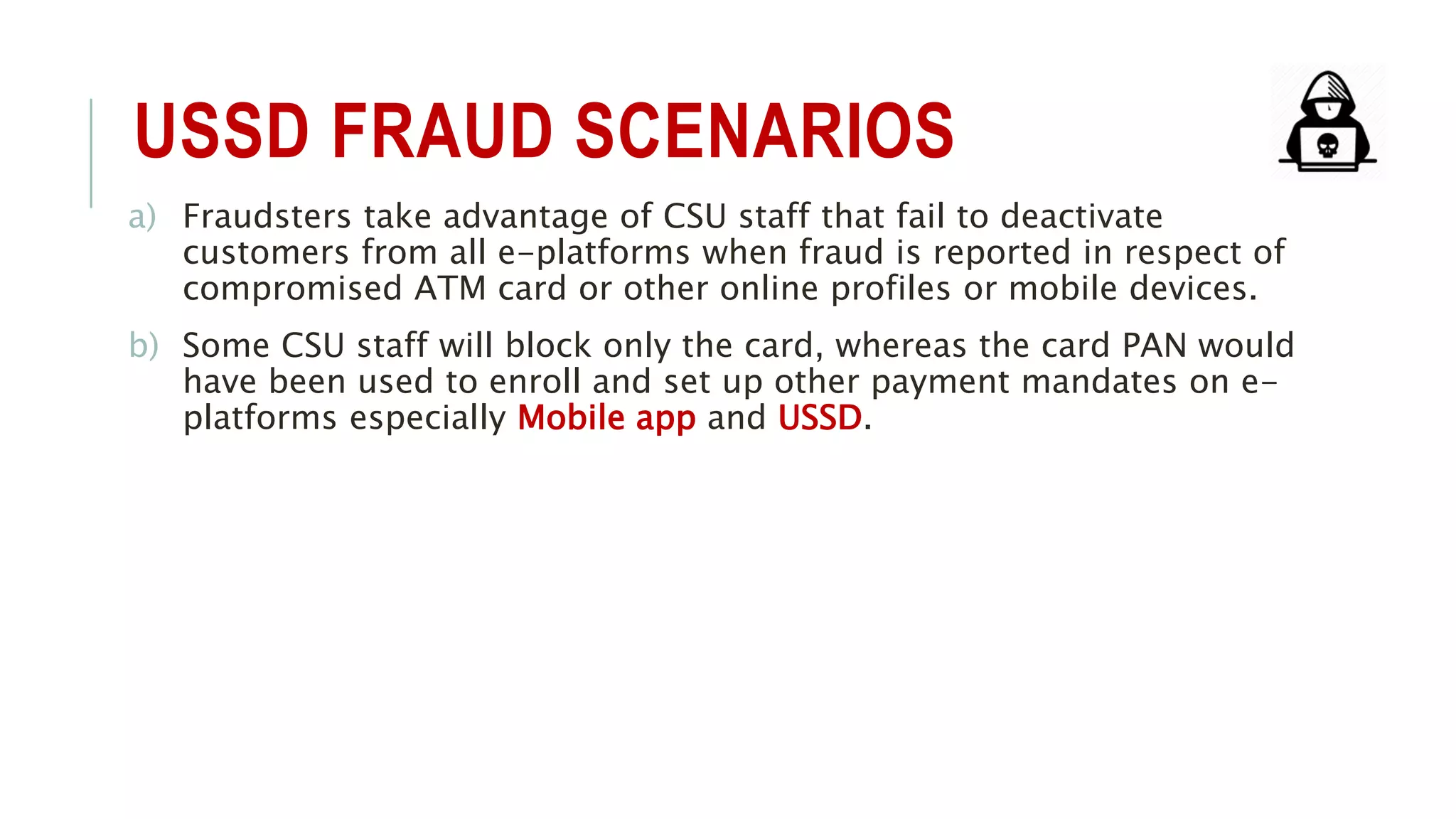 Fraud in USSD | PPTX