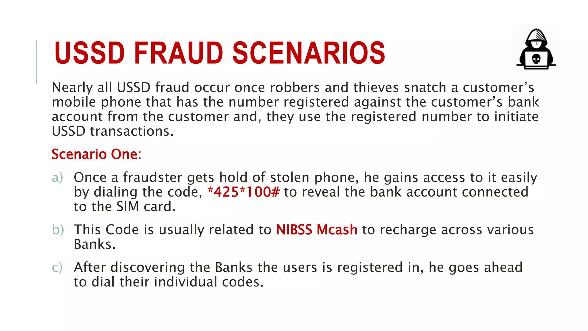 Fraud in USSD | PPTX