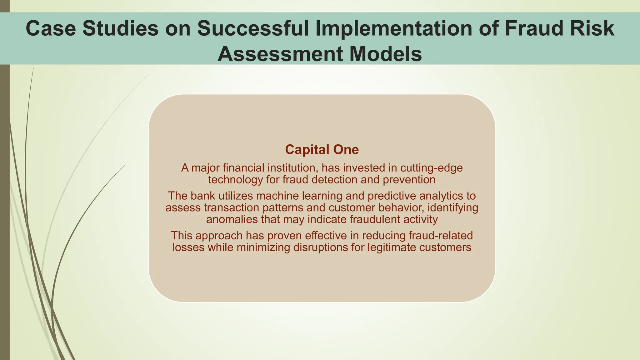 Fraud risk Assessment Models: Case Studies and Implementation | PPTX