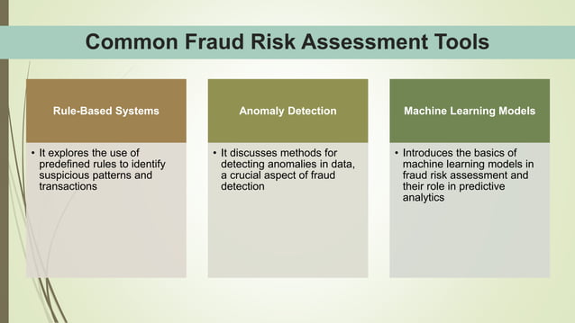 Fraud risk Assessment Models: Case Studies and Implementation | PPTX