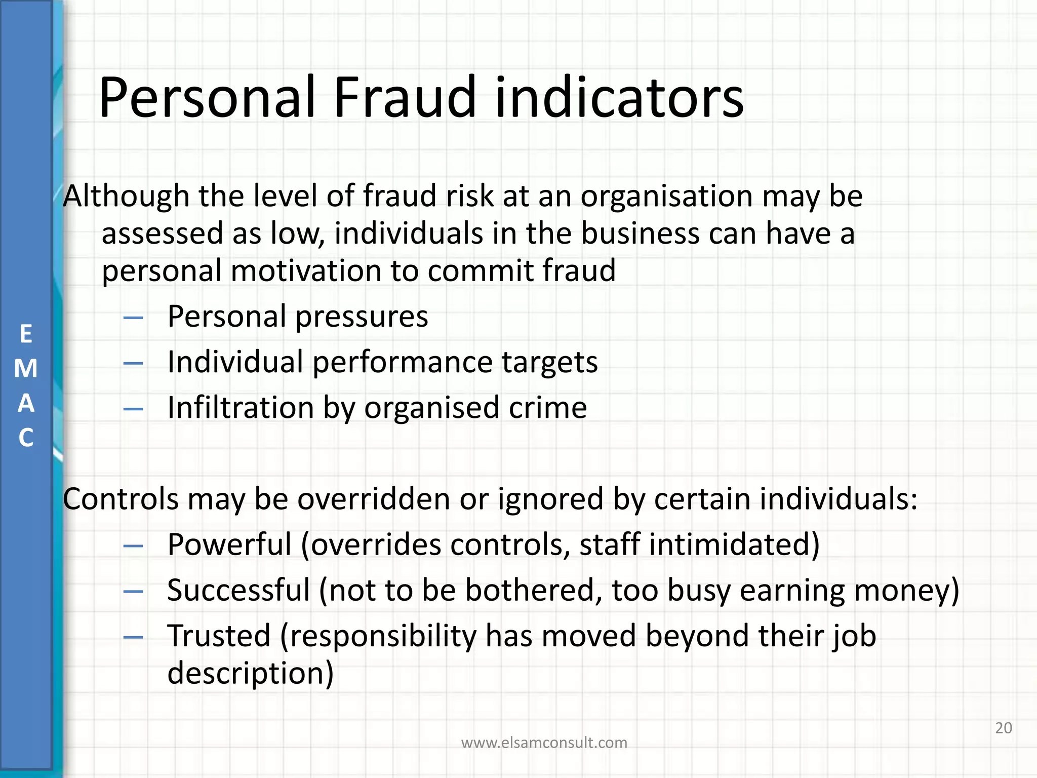 Fraud risk management | PPTX