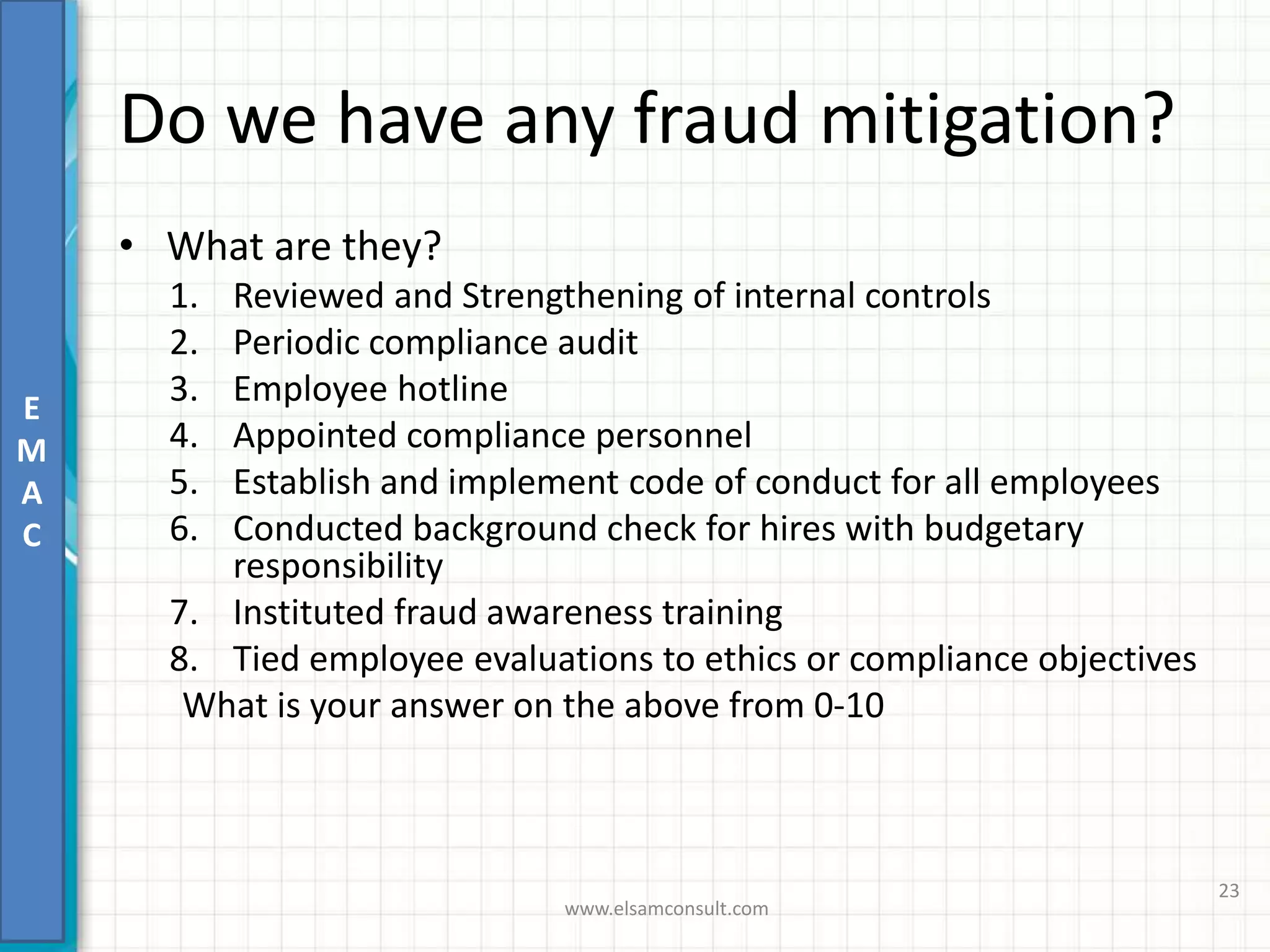 Fraud risk management | PPTX