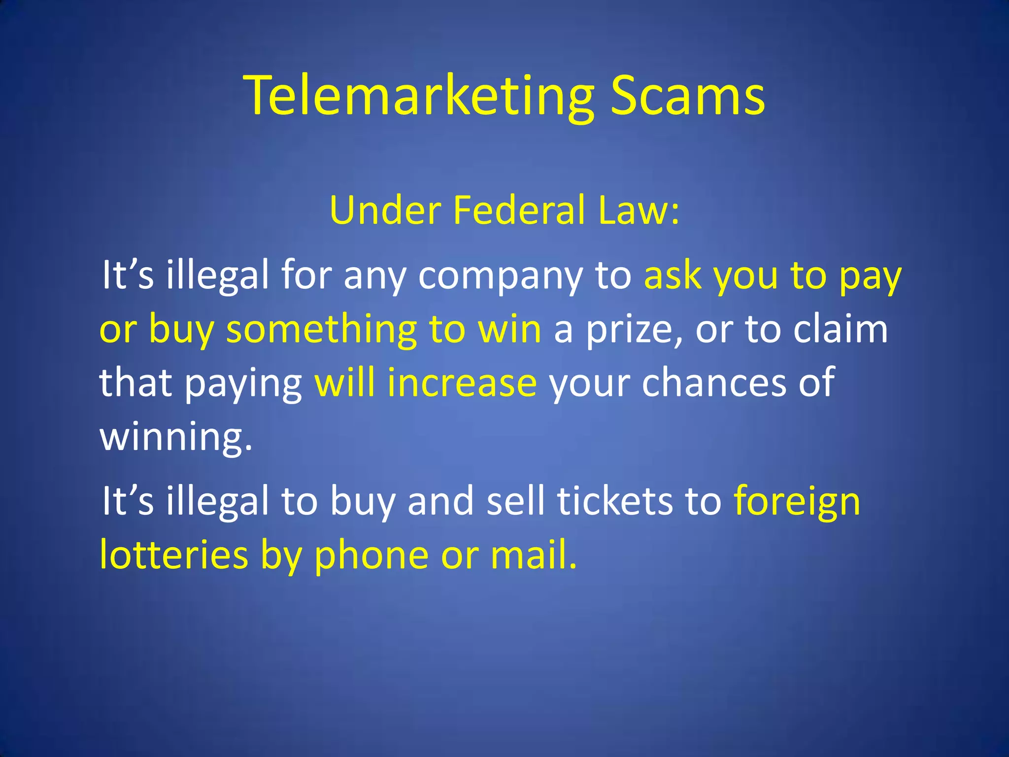 Frauds and scams | PPTX