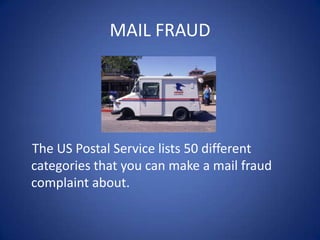 Frauds and scams | PPTX