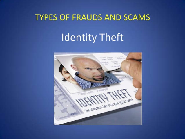 Frauds and scams | PPTX