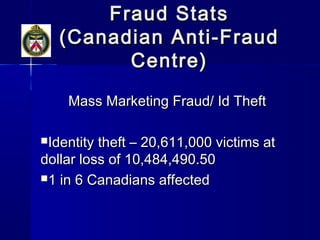 Frauds and Seniors | PPT