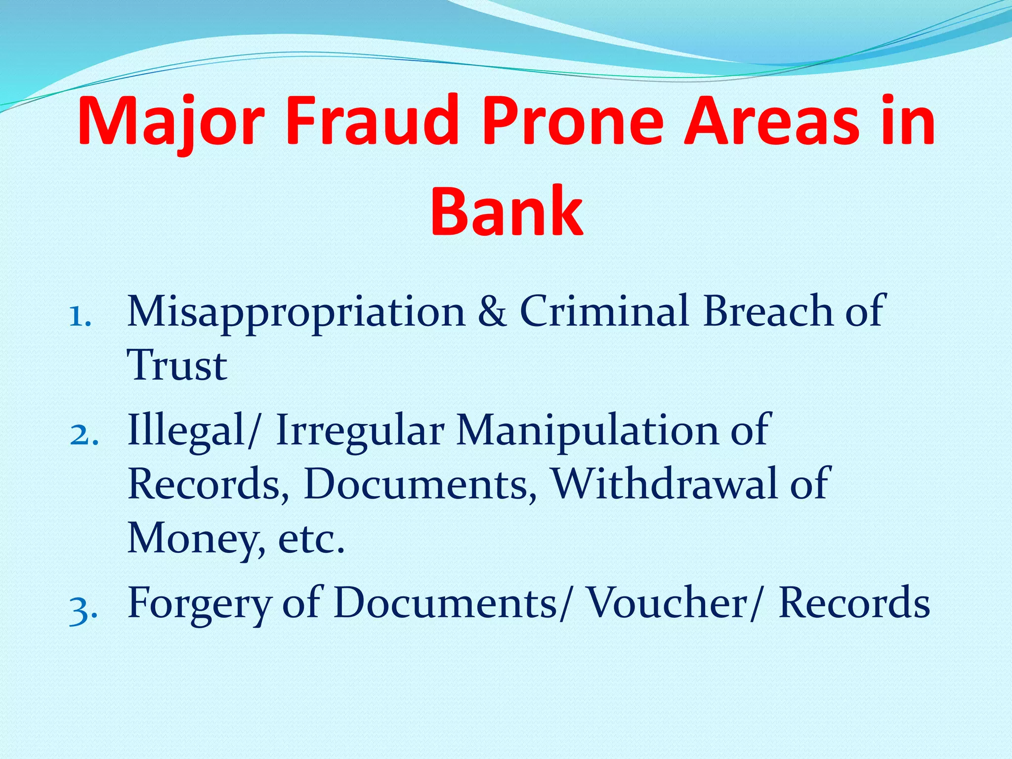 Fraud & scams in banks | PPTX
