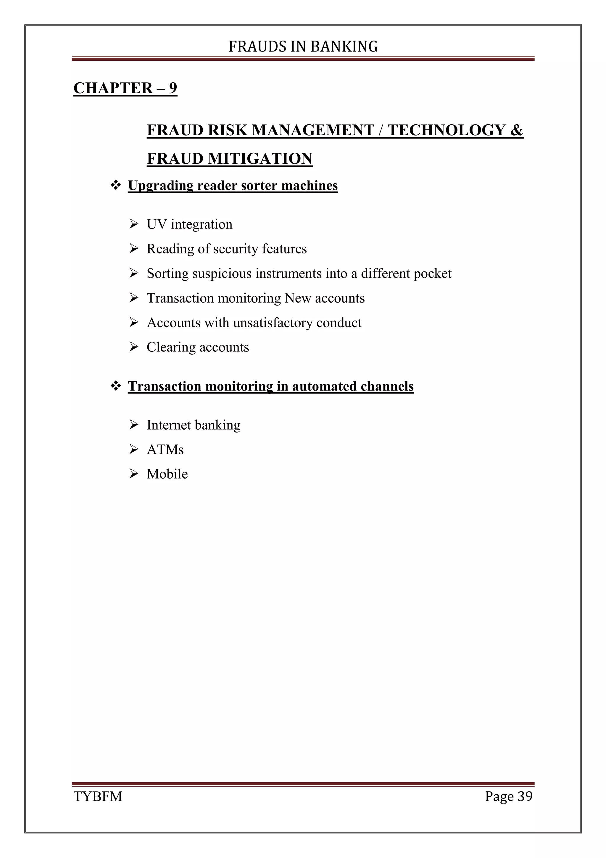 Frauds in banking | PDF