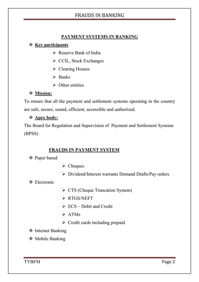 Frauds in banking | PDF