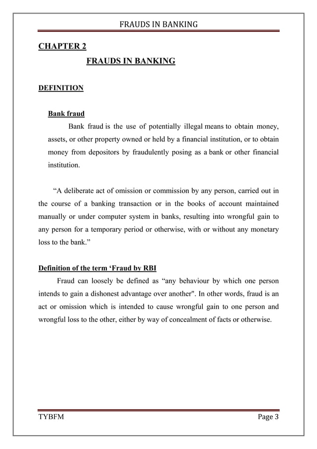 Frauds in banking | PDF