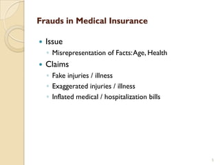 Frauds in insurance sector icai fafd presentation - public | PPT