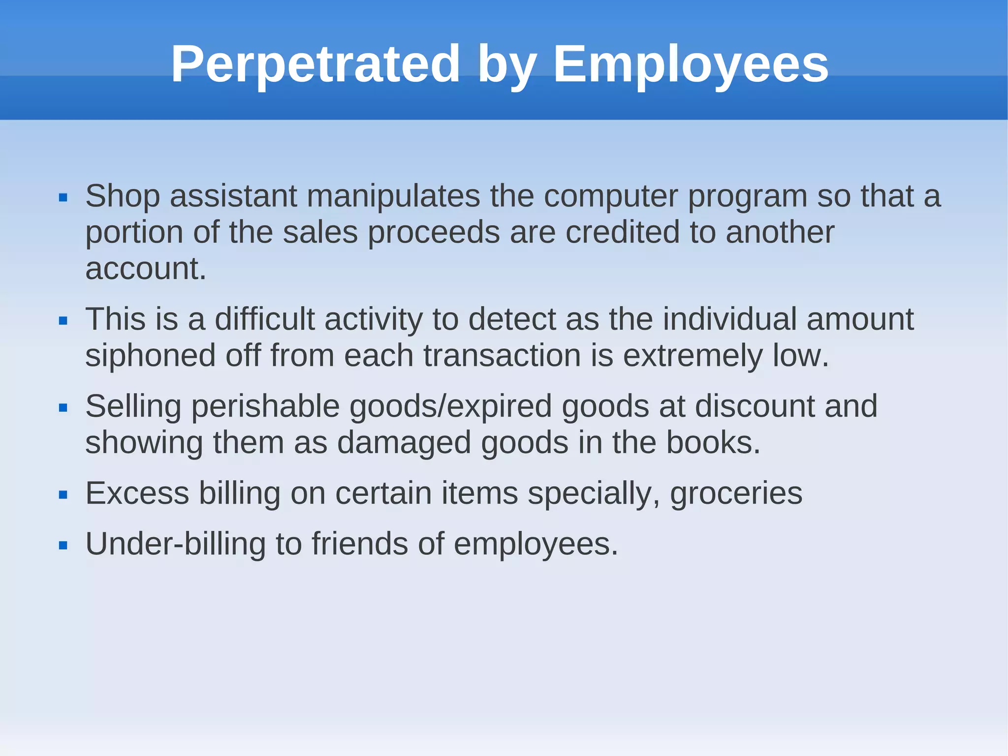 Frauds in the indian retail industry | PDF