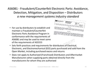 Fraudulent-Counterfeit Electronic Parts Risk Mitigation Through ...
