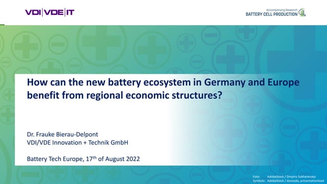 OVERVIEW OF CLUSTERS AND REGIONS FOR THE EUROPEAN BATTERY ECOSYSTEM | PDF
