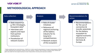 OVERVIEW OF CLUSTERS AND REGIONS FOR THE EUROPEAN BATTERY ECOSYSTEM | PDF