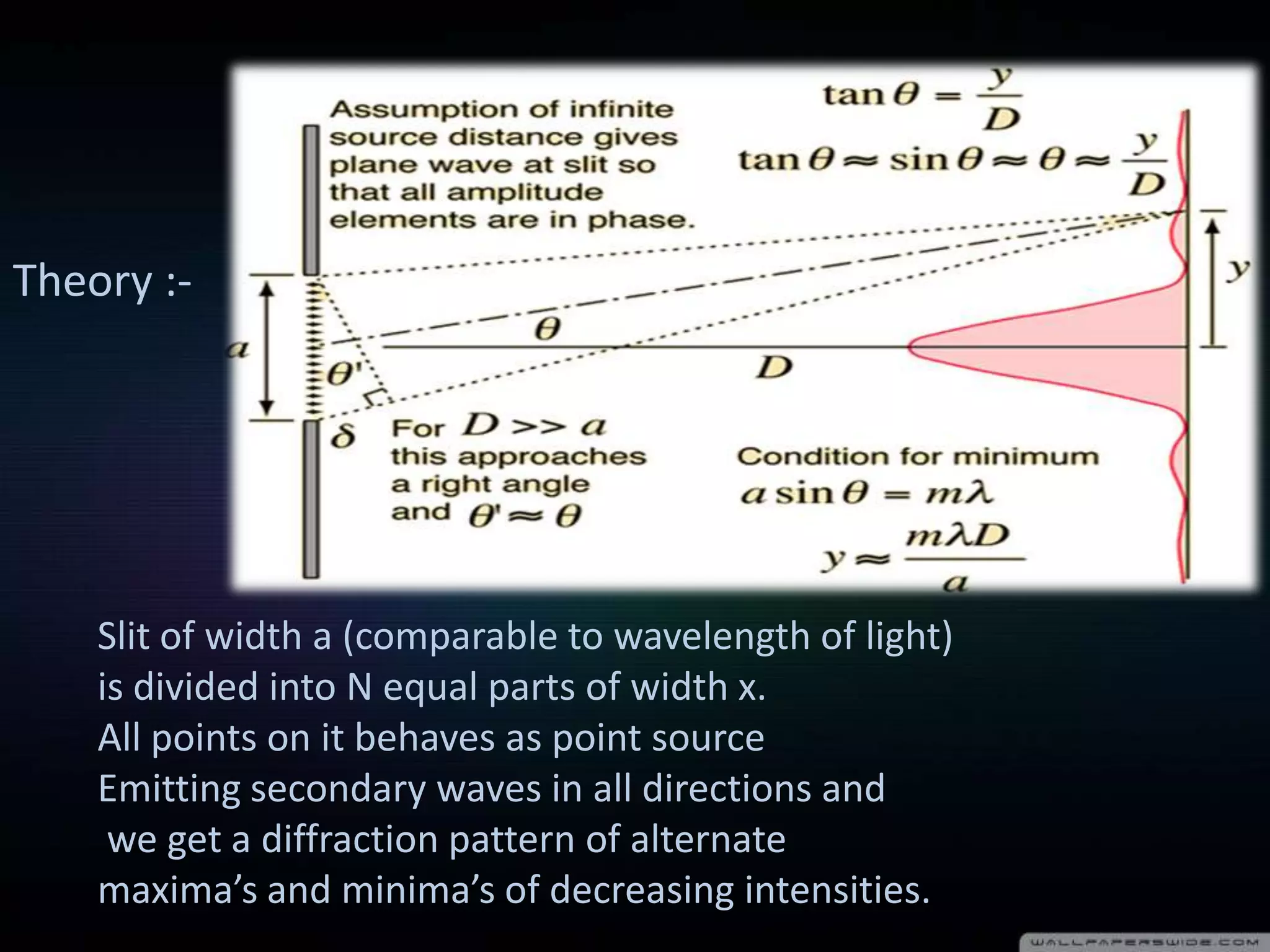 Fraunhoffer diffraction | PPTX