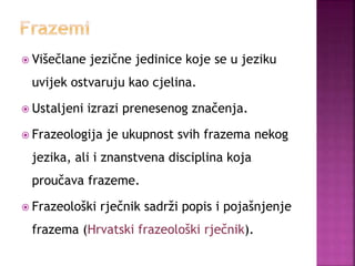 Frazemi | PPTX